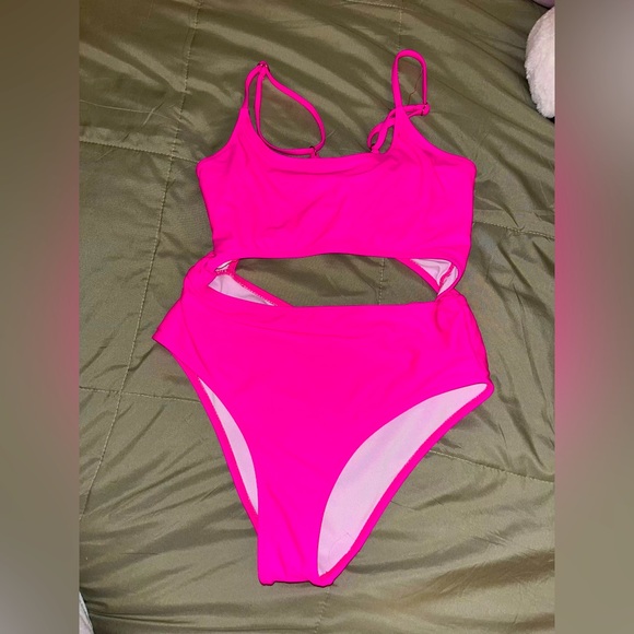 Swim | Neon Sexy Cut Out Suit | Poshmark